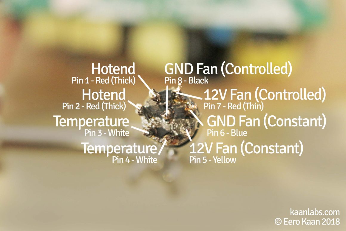 Creality CR-10 GX16-8 Aviation Plug Pinout - kaanlabs